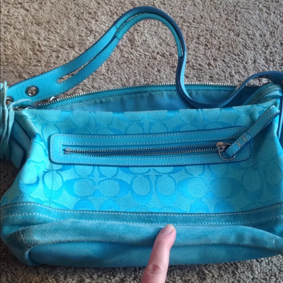 Coach | Bags | Turquoise Blue Medium Size Coach Purse | Poshmark